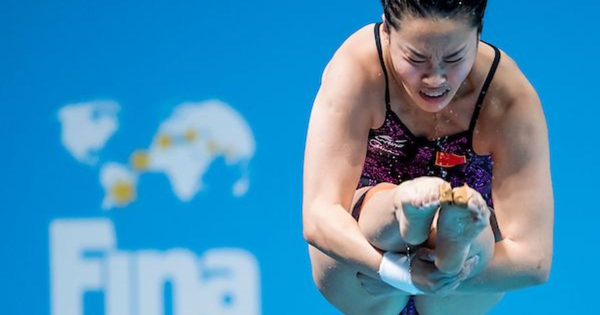 Over the rainbow with diver Wang Han (CHN)