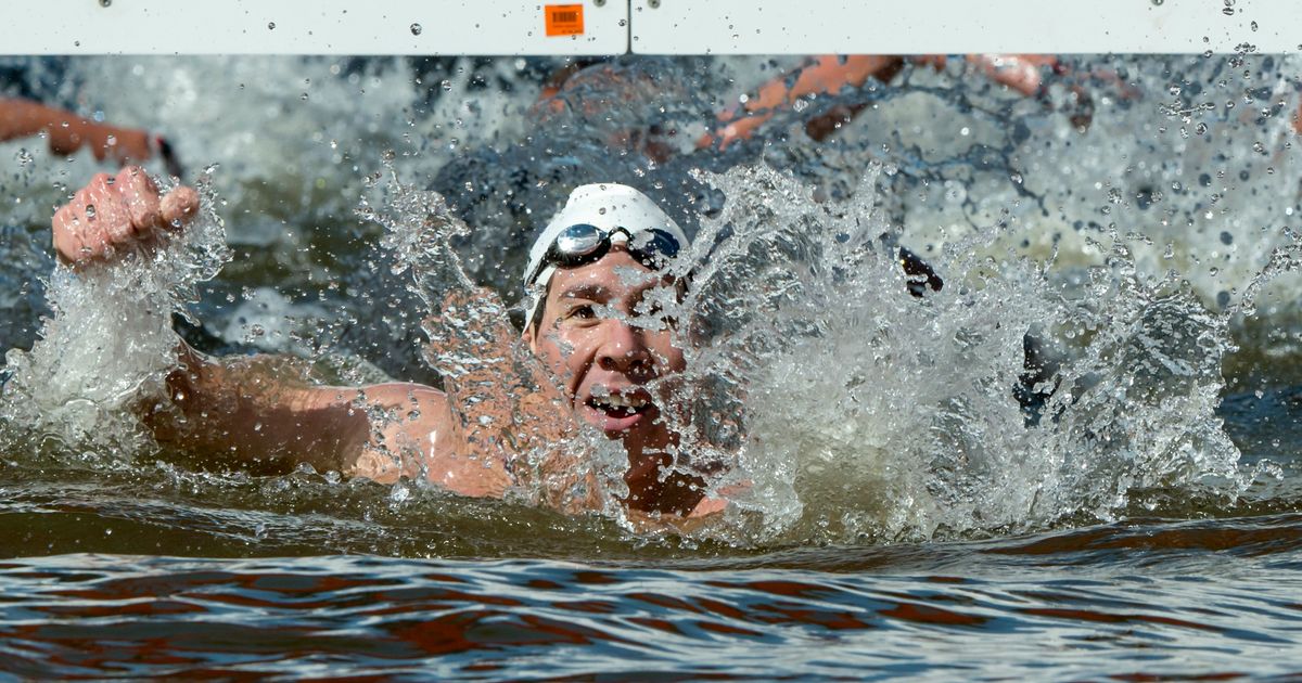 Chad Ho (RSA) wins first gold for South Africa in the 5km