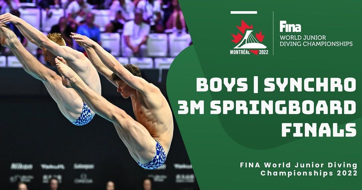 LIVE Finals: Boys 3m Springboard Synchro | World Junior Diving 2022