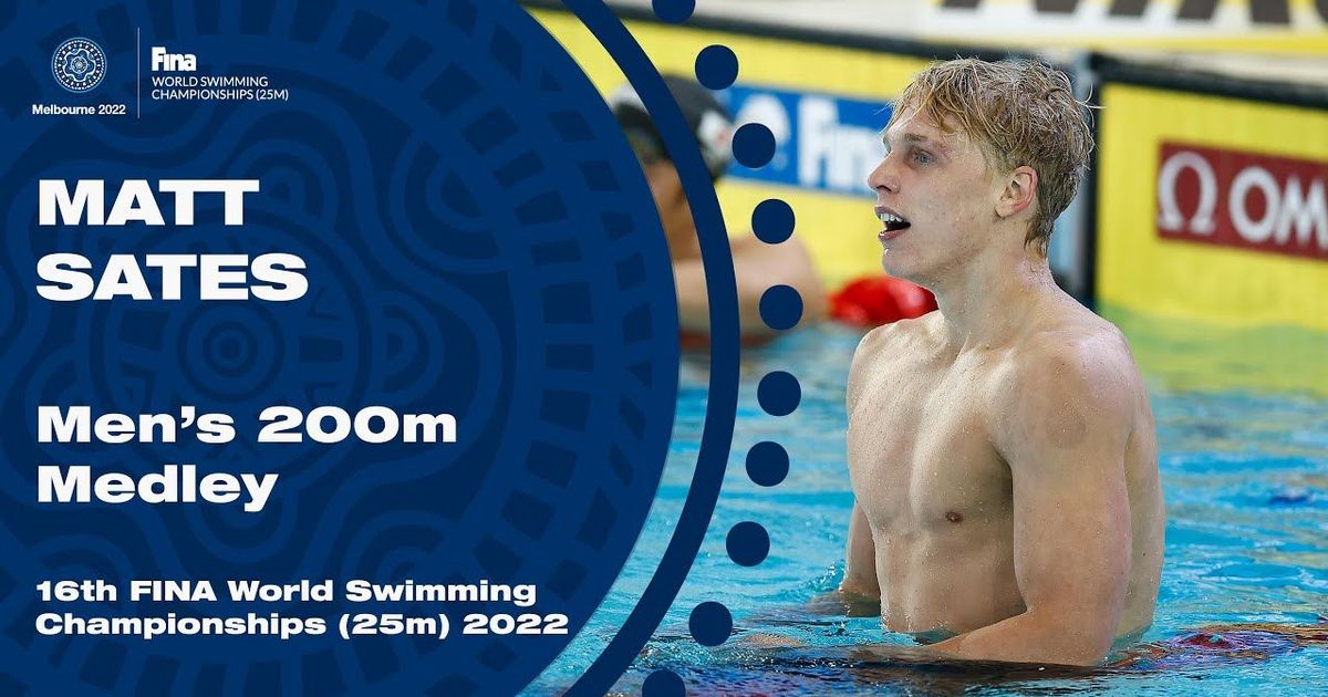 Matt Sates 🥇 | Men's 200m Medley 🏊‍♂️ | 16th FINA World Swimming ...