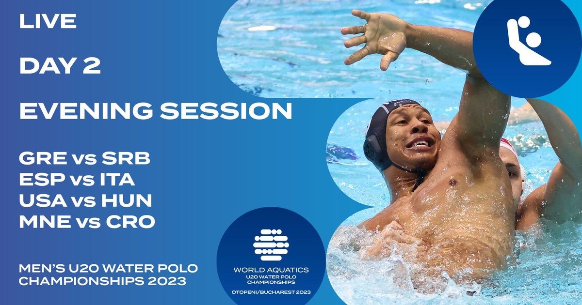Day 2 | Evening Session | World Aquatics Men’s U20 Water Polo ...