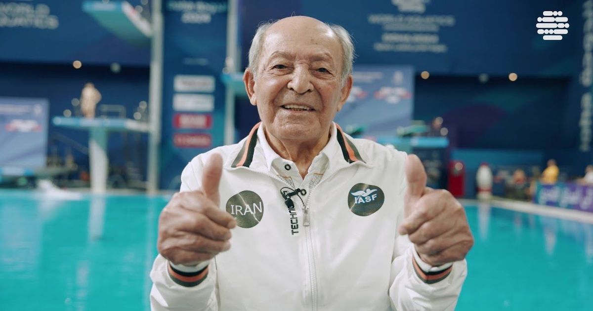 100 YEARS OLD DIVER | Taghi Asgari | Age is no barrier for Iranian diver
