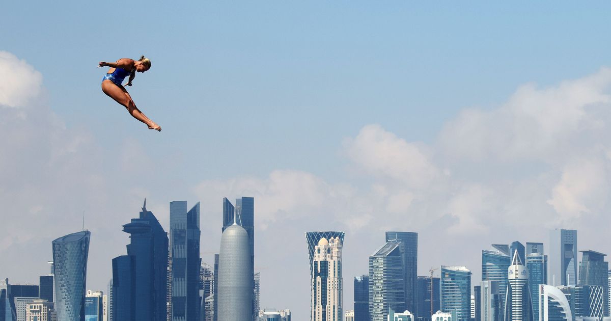 Iffland nabs 4th high diving world title in Doha