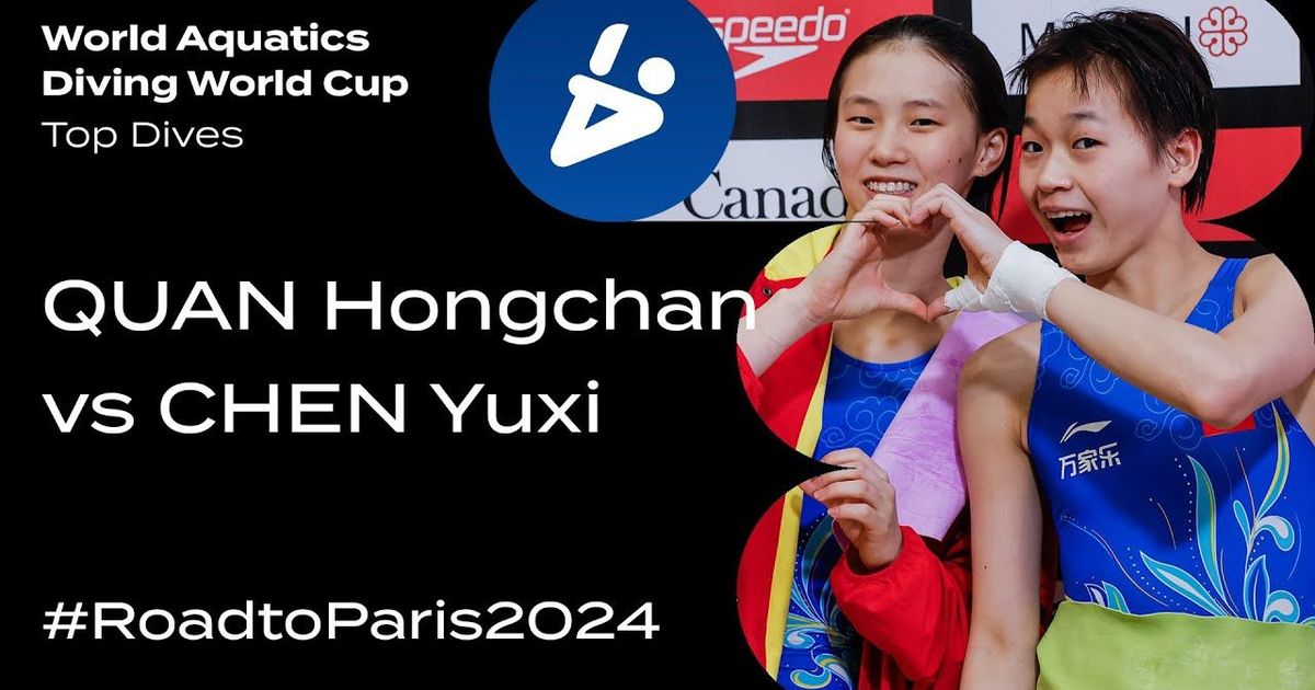 #RoadtoParis2024 Top Dives 🇨🇳 QUAN Hongchan vs 🇨🇳 CHEN Yuxi