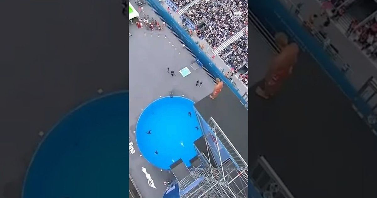 Kris Kolanus High Diving - 27m Final #KrisKolanus #highdiving #diver # ...