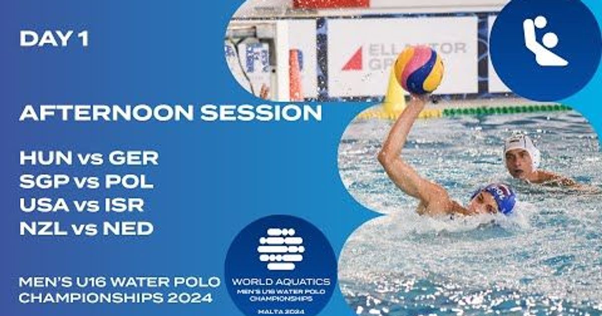 Afternoon Session | Pool A | Day 1 | World Aquatics Men’s U16 Water ...