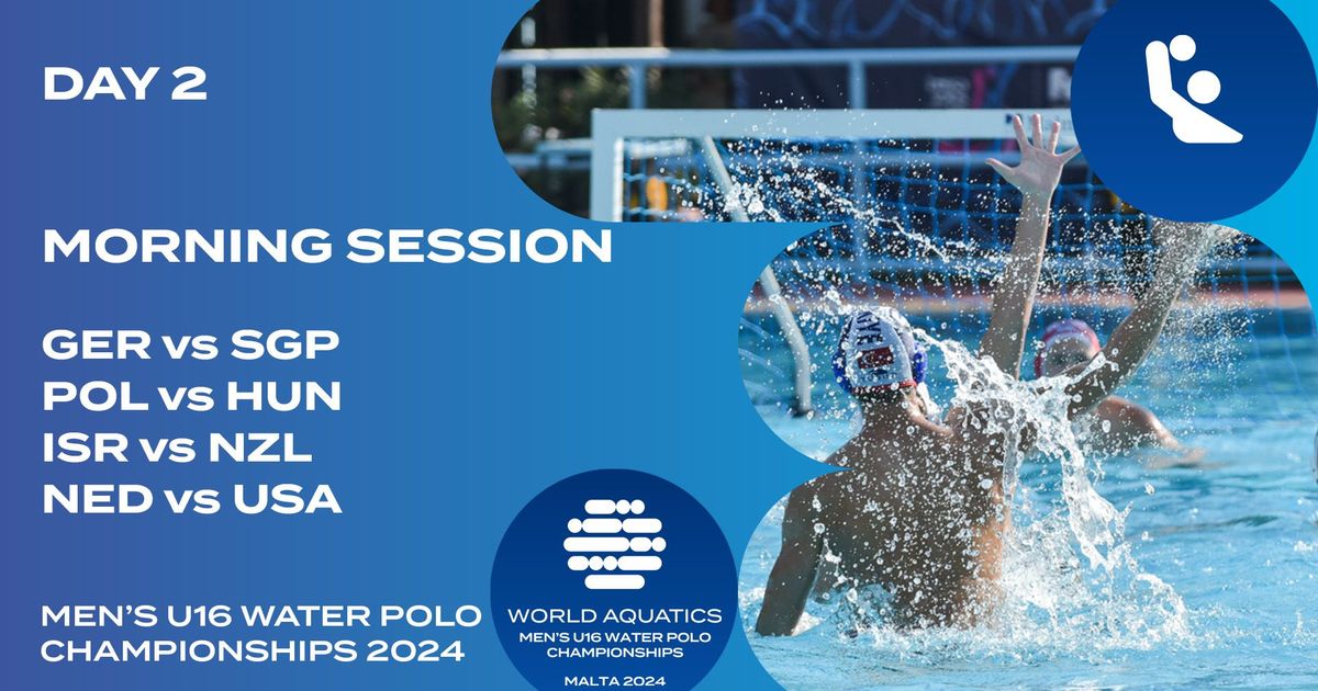 Morning Session | Pool A | Day 2 | World Aquatics Men’s U16 Water Polo ...
