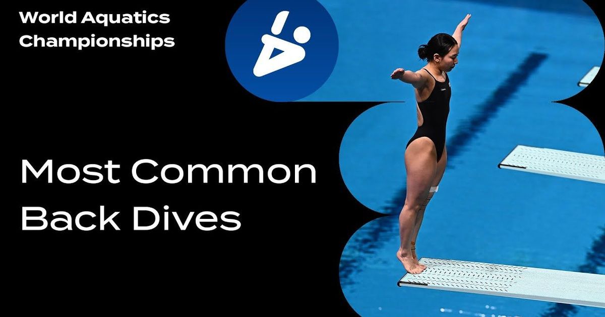 Most Common BACK DIVES at the World Championships and Olympic Games
