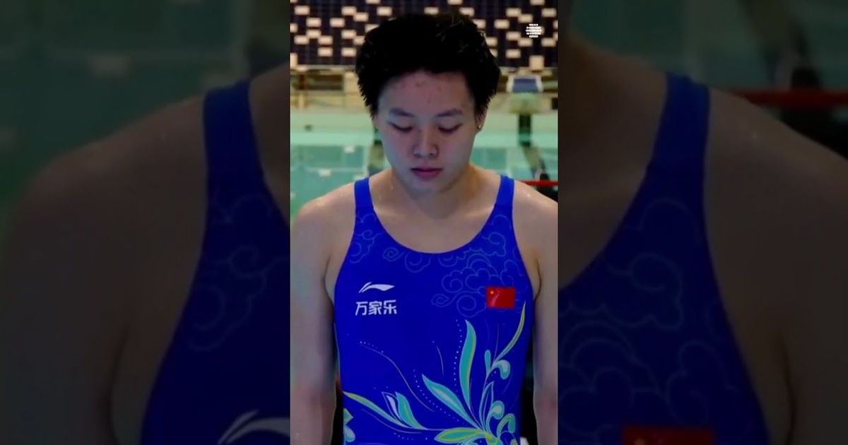 Chen Yiwen's Perfect Diving Technique #ChenYiwen #diving #dive #diver #divingtechnique