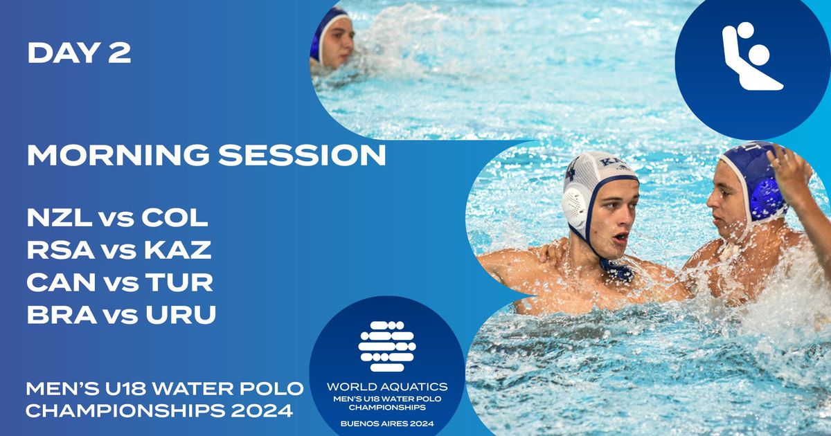 Morning Session | Day 2 | World Aquatics Men's U18 Water Polo ...