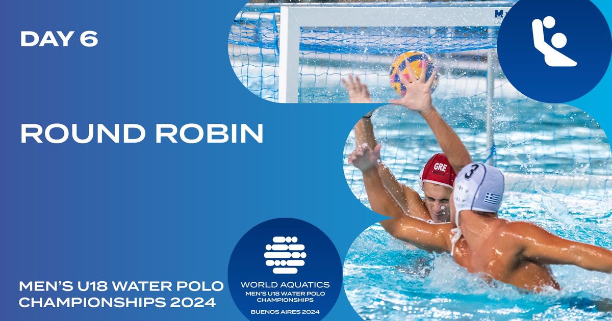 Round Robin | Day 6 | World Aquatics Men's U18 Water Polo Championships ...