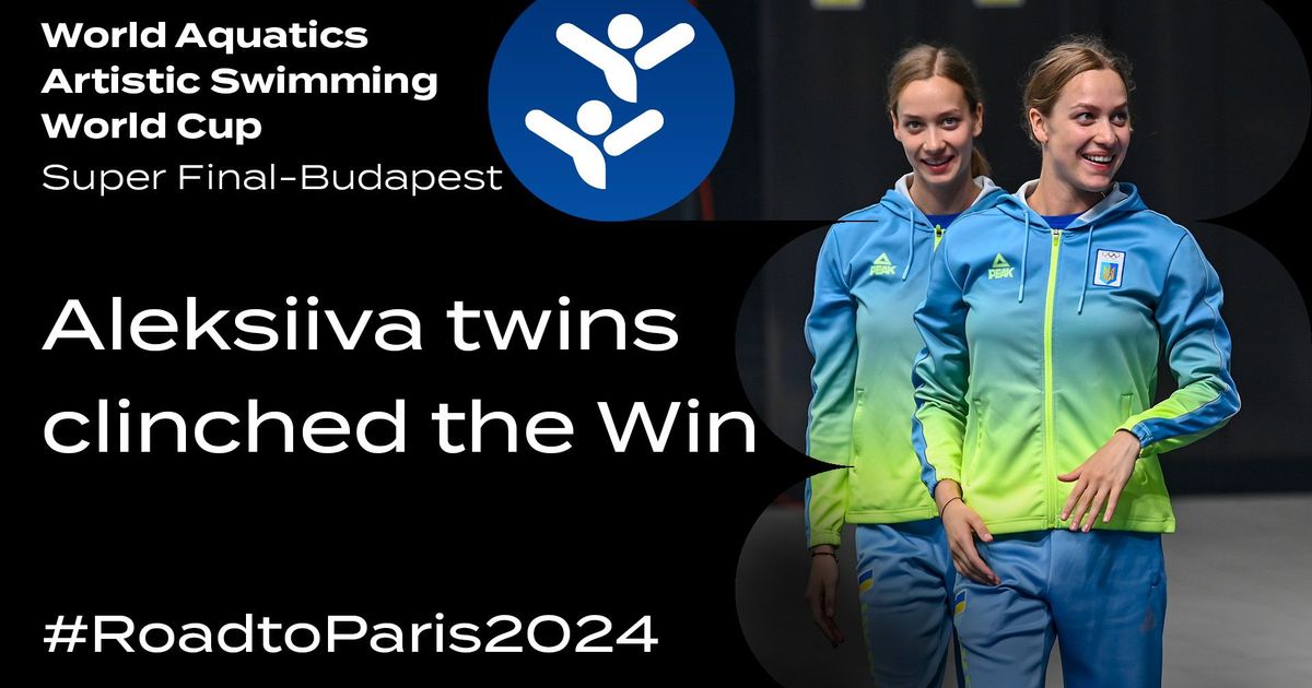 🇺🇦 Aleksiiva twins with the highest score in the Women Duet Tech 🥇