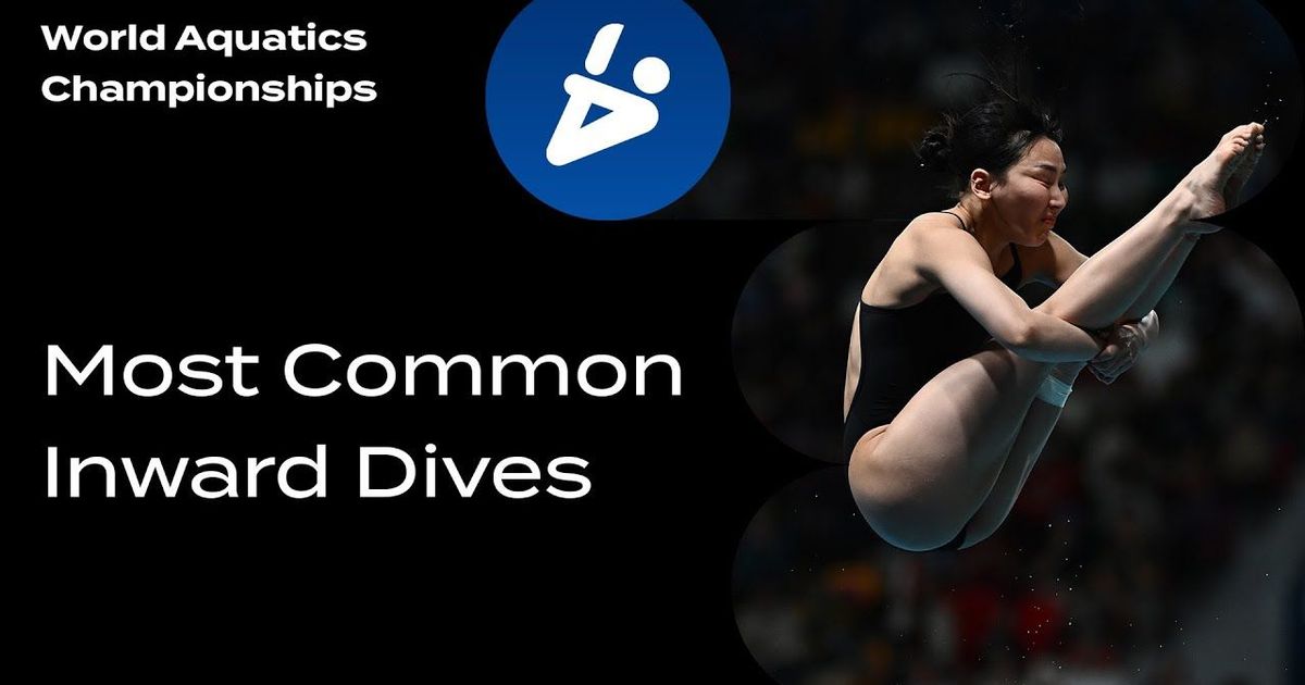 Most Common INWARD DIVES at the World Championships and Olympic Games