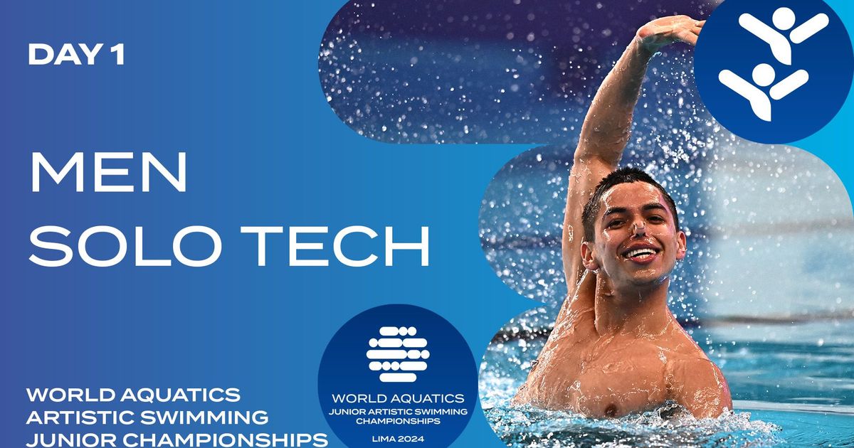 Men Solo Tech | World Aquatics Artistic Swimming Junior Championships 2024