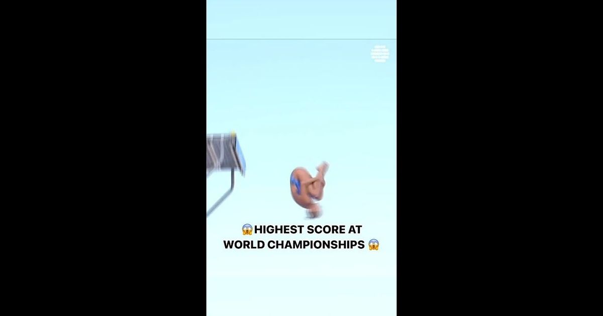 Highest-scoring dive at the World Championships