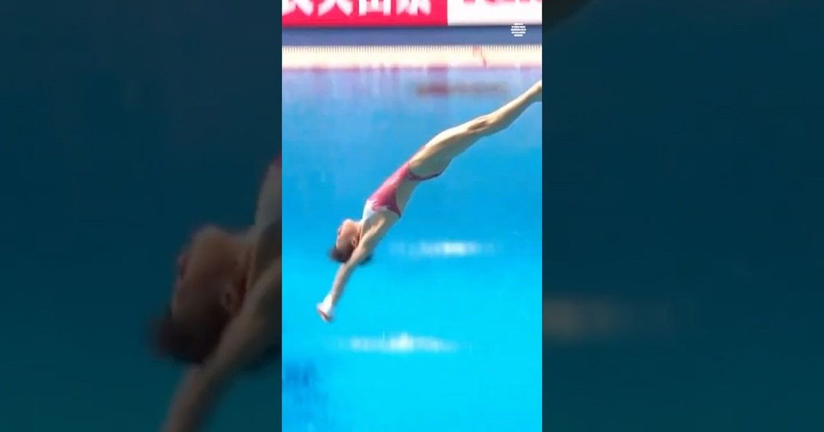 Slow Motion Of Chen Yuxi's Great Dive At World Championships #ChenYuxi ...