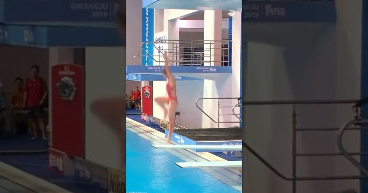Great Dive Of Chen Yiwen At World Championships #ChenYiwen #dive #diving #WorldChampionships