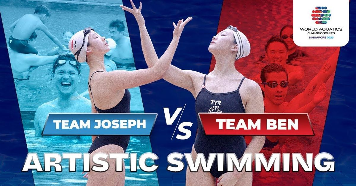 #ArtisticSwimming Challenge: Team Joseph vs Team Ben 🌊 | World Aquatics ...