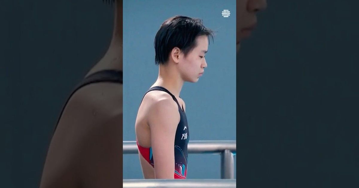 Quan Hongchan’s Stunning Silver Medal Dive – Must-See Performance! #dive