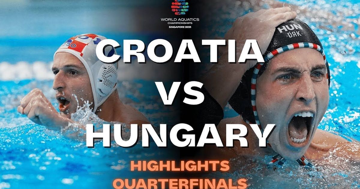Highlights | Croatia vs Hungary | Men's Quarterfinals | World Aquatics ...